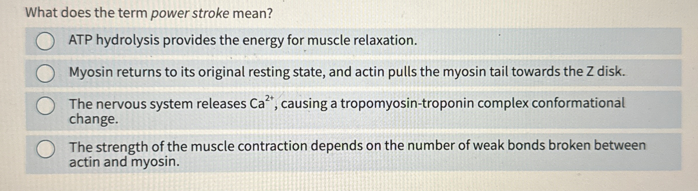 Solved What does the term power stroke mean?ATP hydrolysis | Chegg.com