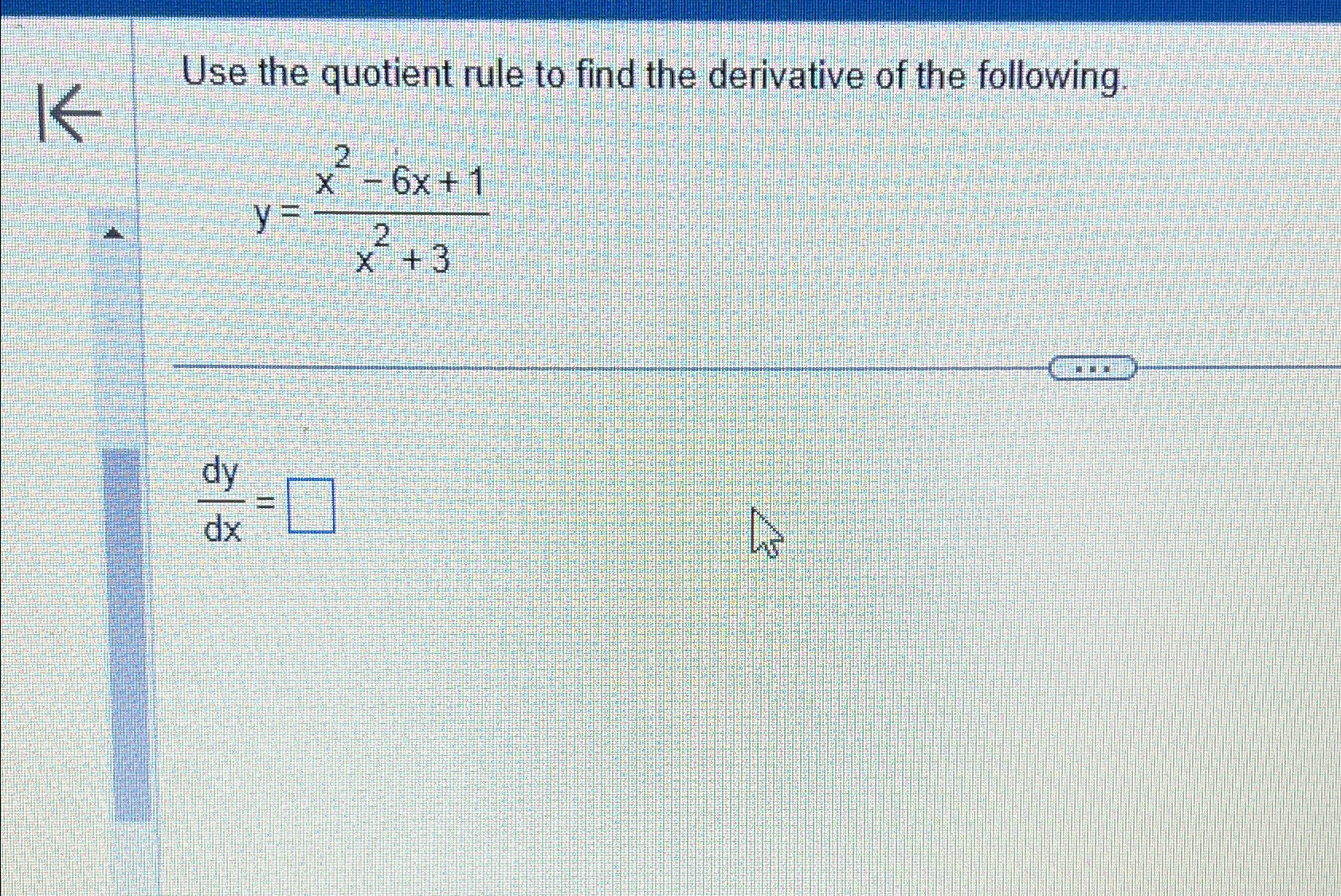 Solved Use the quotient rule to find the derivative of the | Chegg.com