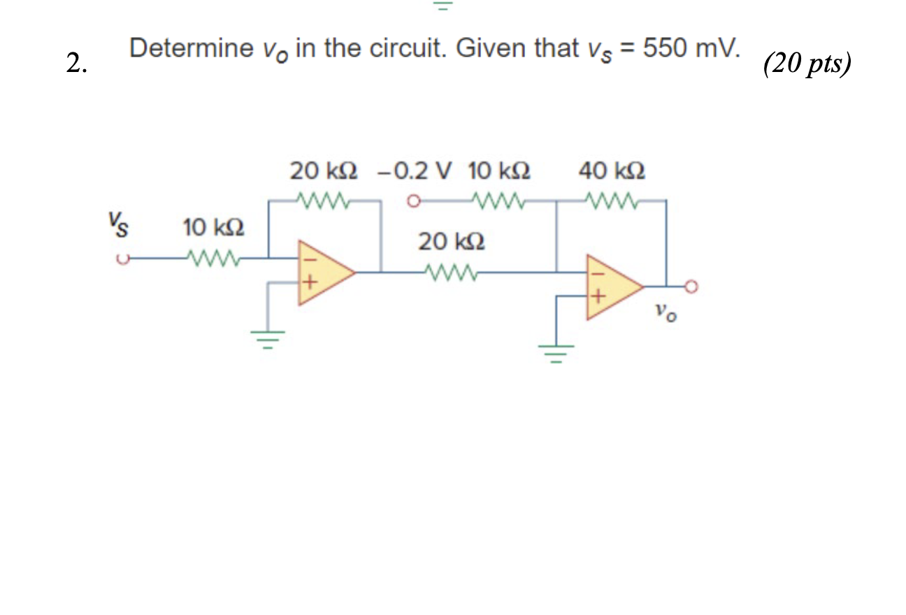 Solved Determine v0 ﻿in the circuit. Given that | Chegg.com