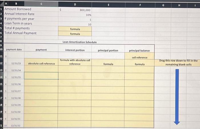Solved EXCEL PROBLEMPLEASE POST ONE FINISHED, AND ONE | Chegg.com