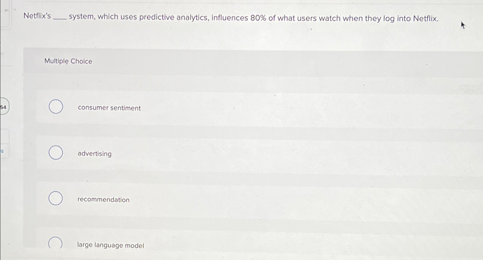 Solved Netflix'ssystem, which uses predictive analytics, | Chegg.com