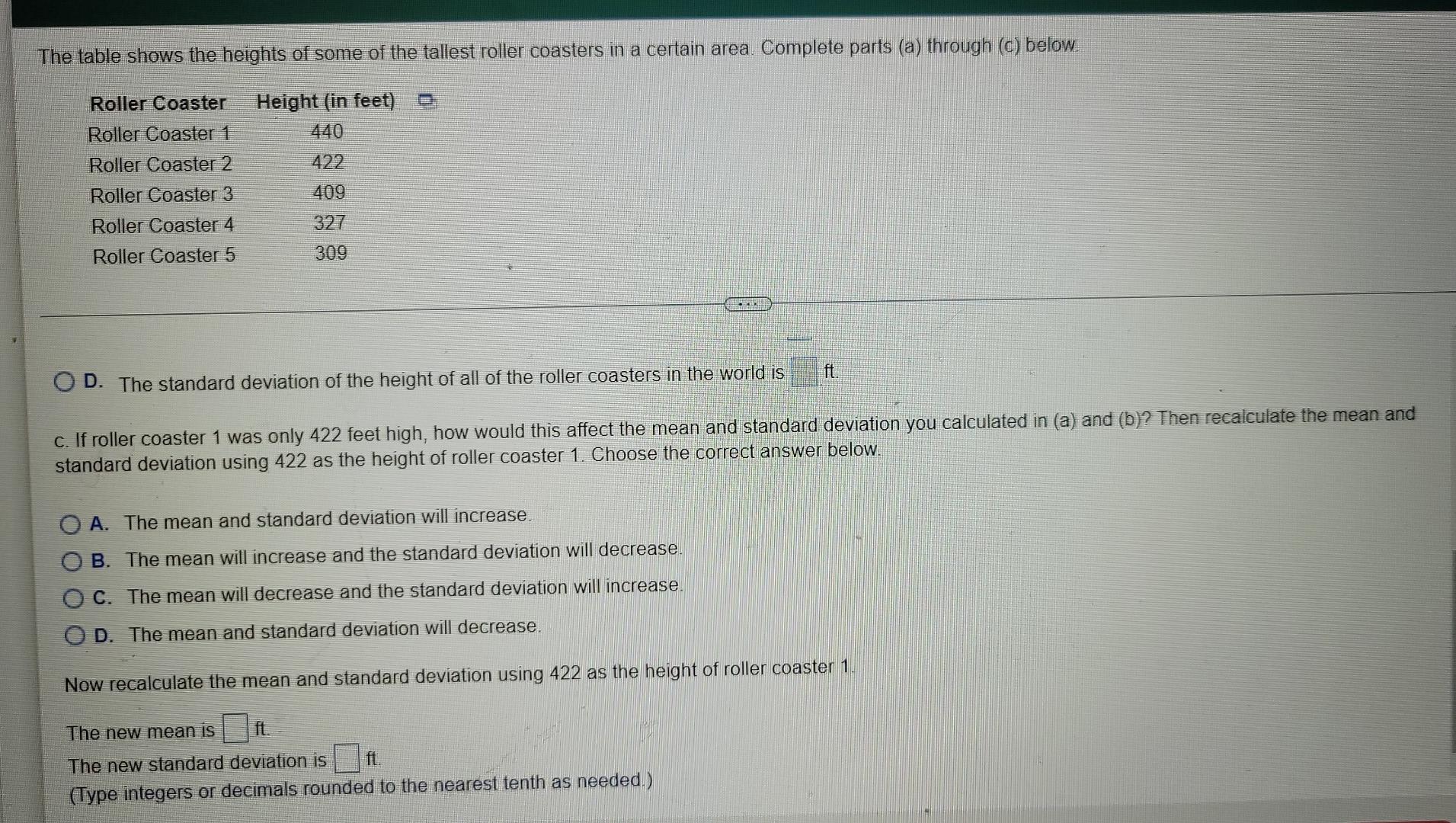 Solved The table shows the heights of some of the tallest | Chegg.com