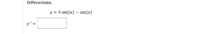 Solved Differentiate. f(x)=(8x2−7x)ex Step 1 Recall the | Chegg.com
