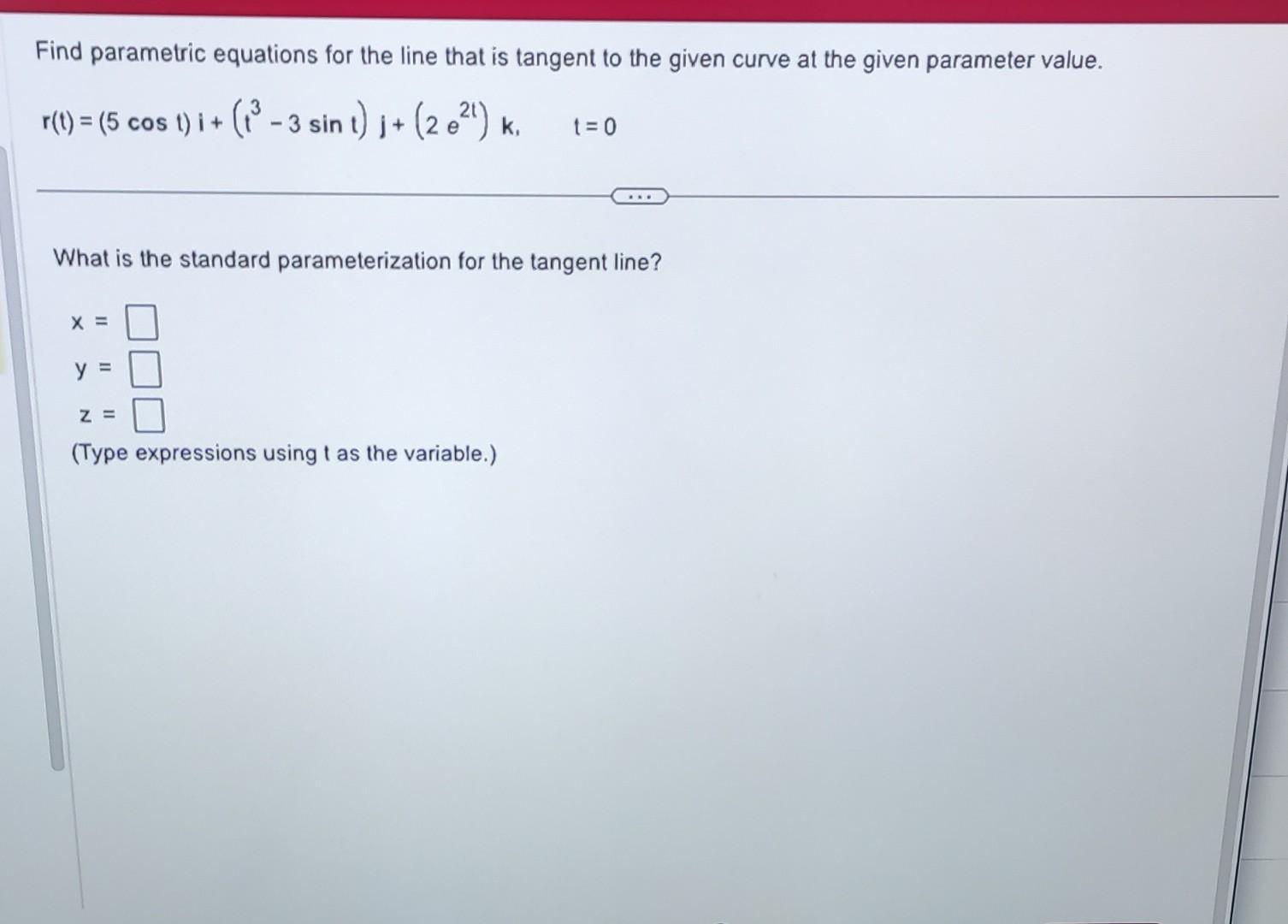 Solved Find parametric equations for the line that is | Chegg.com