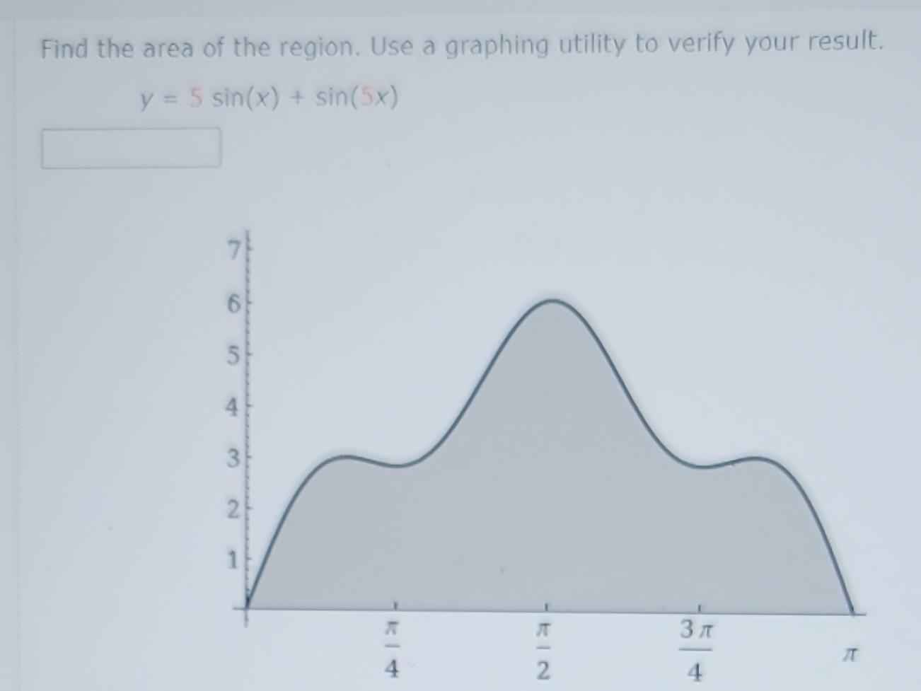 Solved Find the area of the region. Use a graphing utility | Chegg.com