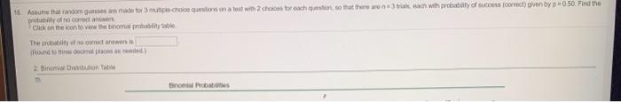 Solved 16. Assume that random guesses are made for 3 | Chegg.com