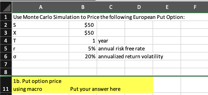 Solved 1. ﻿Use Monte Carlo simulation to price a | Chegg.com