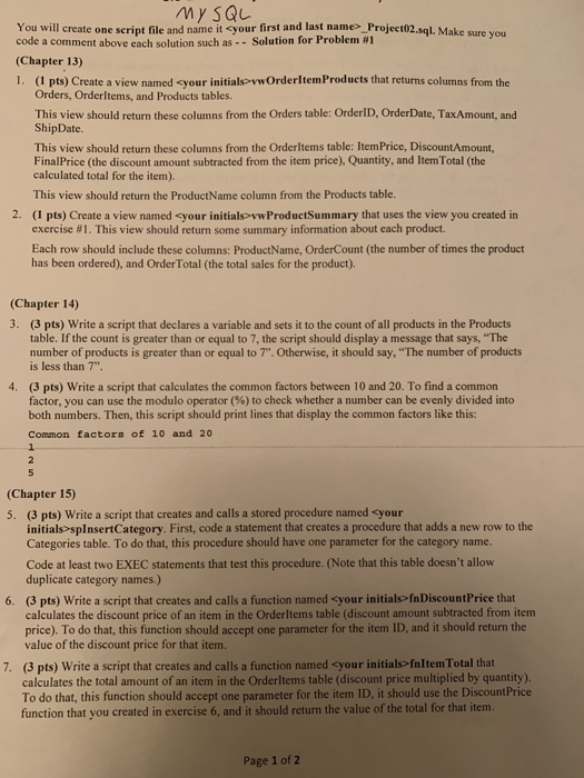 Solved You will create one seript file and name it