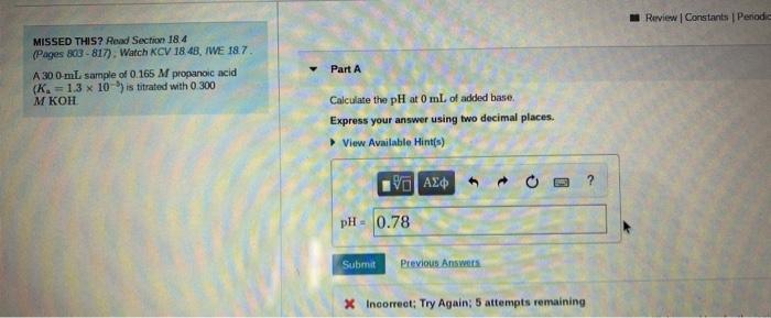 Solved Review Constants Periodic MISSED THIS? Read Section | Chegg.com
