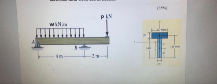 Solved Q2) A beam has the shown T shape cross section that | Chegg.com