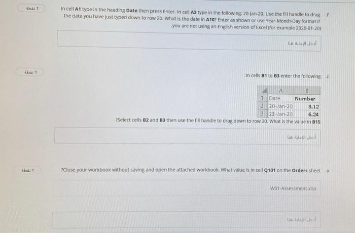 Solved bat in cell A1 type in the heading Date then press | Chegg.com
