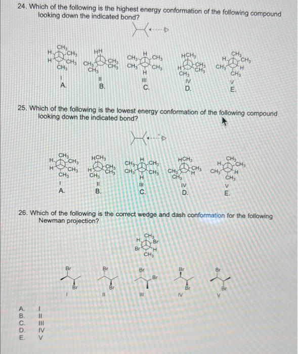 Solved 24. Which of the following is the highest energy | Chegg.com