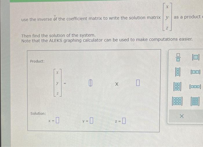 Solved Consider the following system of linear equations. | Chegg.com