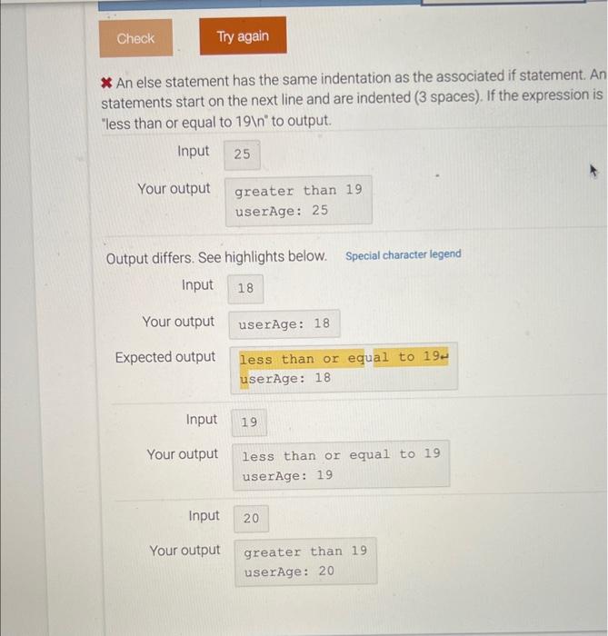 Using an else statement, write code to put "less than | Chegg.com