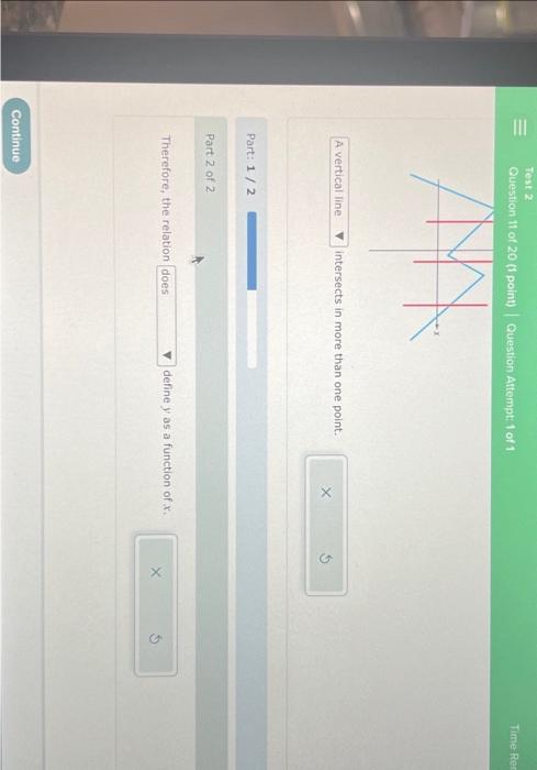 Solved = Test 2 Question 11 of 20 (1 point) | Question | Chegg.com