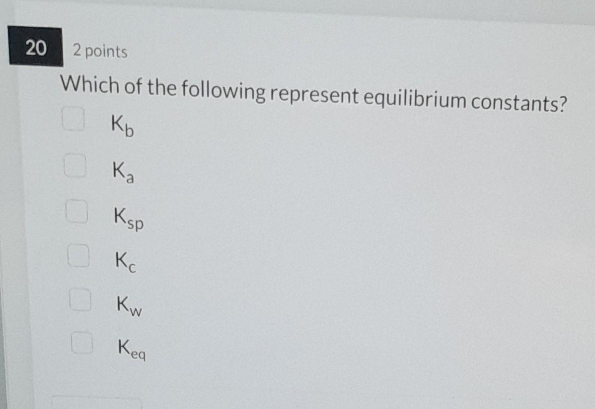 Solved Which of the following represent equilibrium | Chegg.com