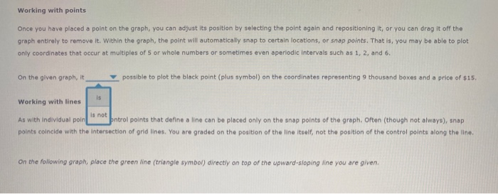 Solved 6. The graphs tool Using Aplia graphs Some questions | Chegg.com