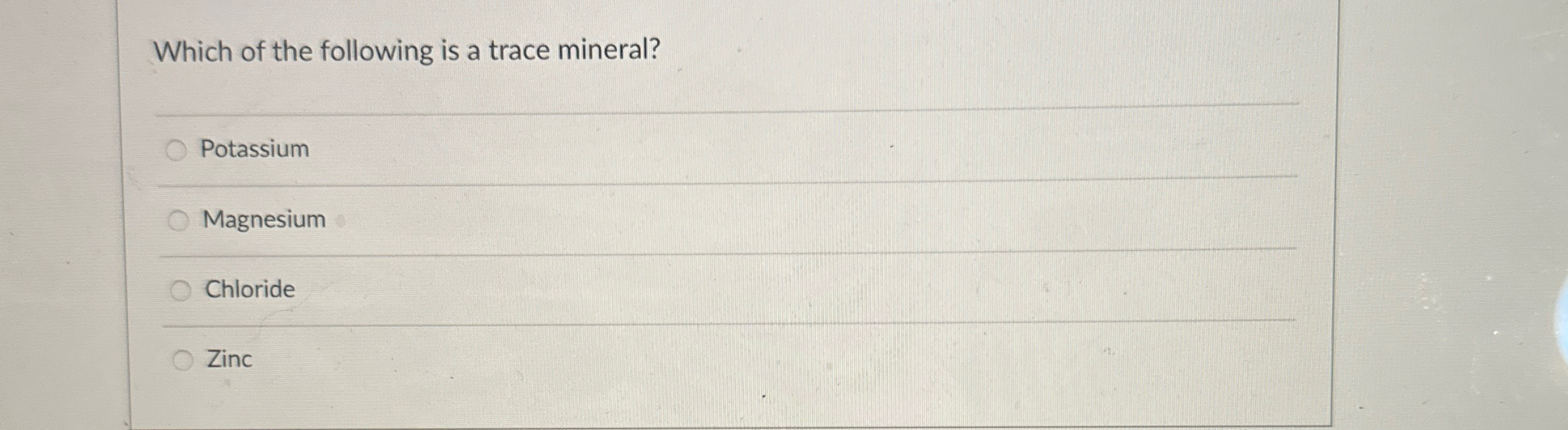 Solved Which of the following is a trace | Chegg.com