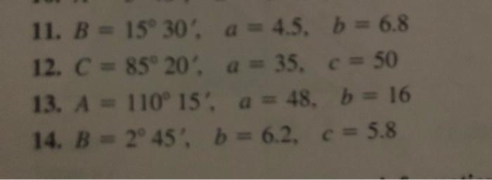 Solved solve the triangle i need help i dont u derstand how | Chegg.com