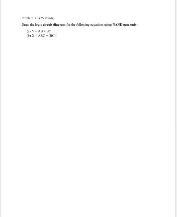 Solved Problem 3,0 (25 Points) Draw the logic circuit | Chegg.com Solved Problem 3,0 (25 Points) Draw the logic circuit | Chegg.com