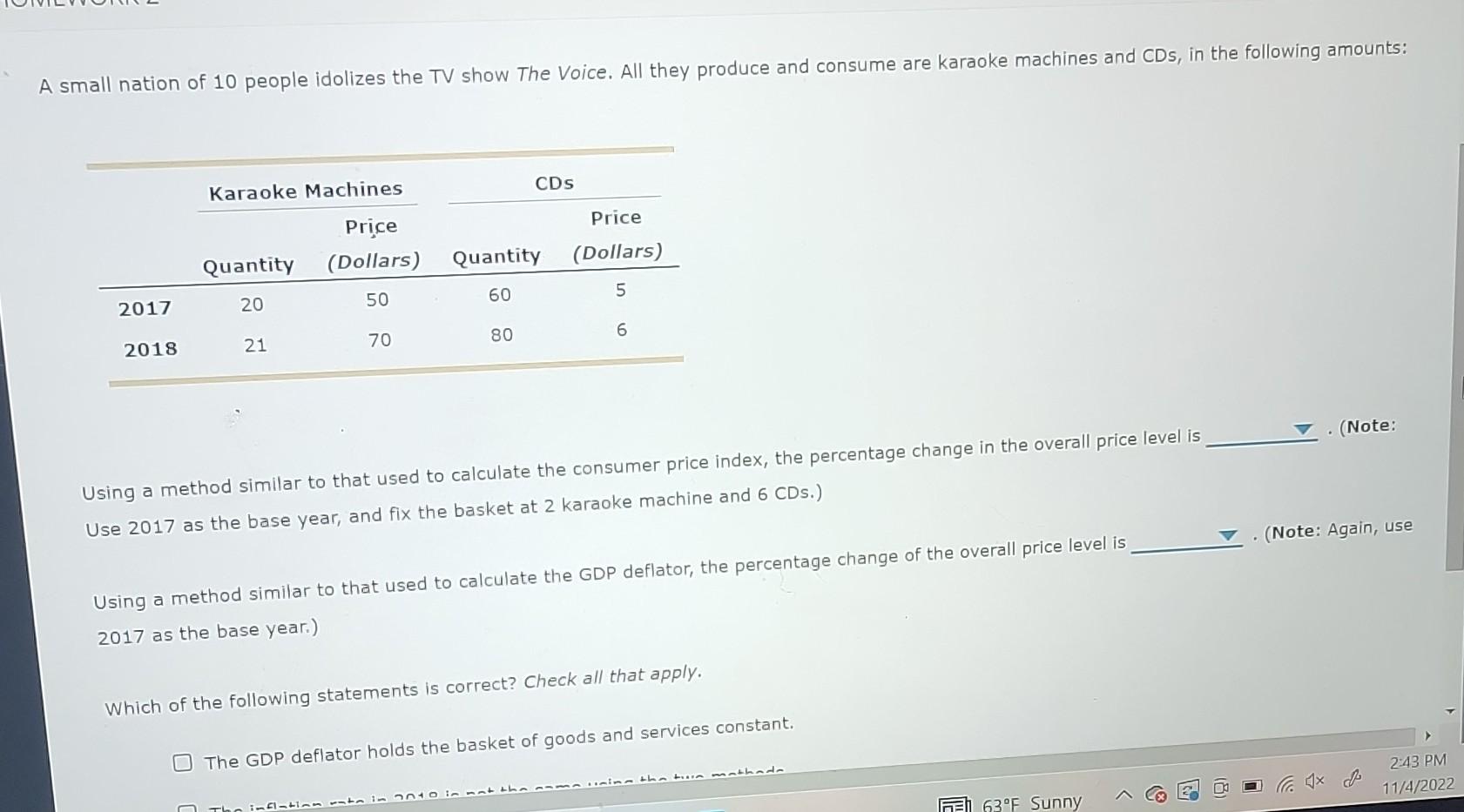 Solved A small nation of 10 people idolizes the TV show The | Chegg.com