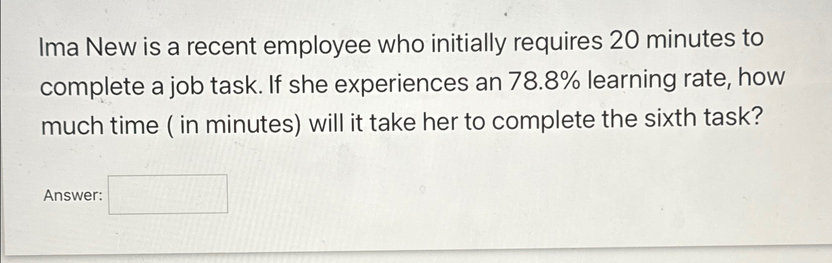 Solved Ima New is a recent employee who initially requires | Chegg.com
