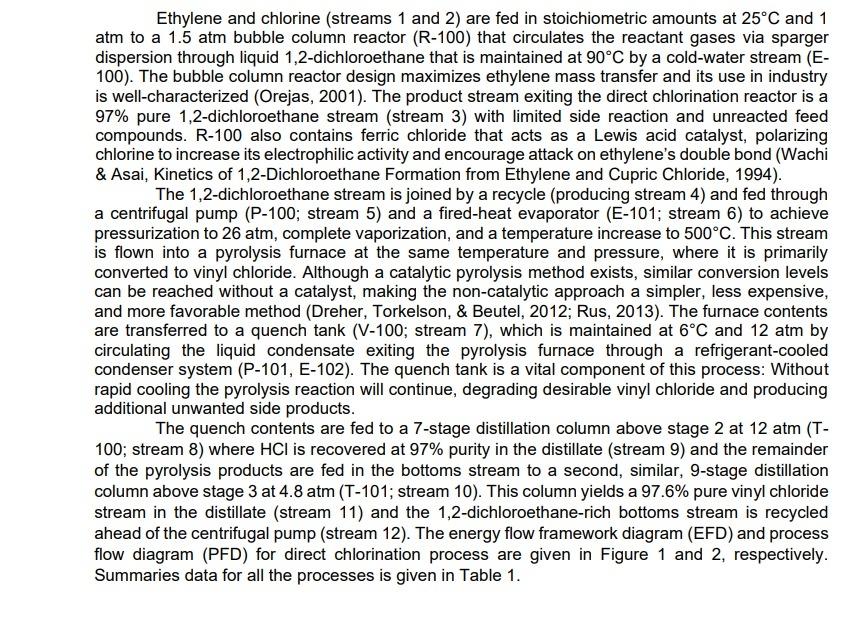 Solved Ethylene and chlorine (streams 1 ﻿and 2) ﻿are fed in | Chegg.com