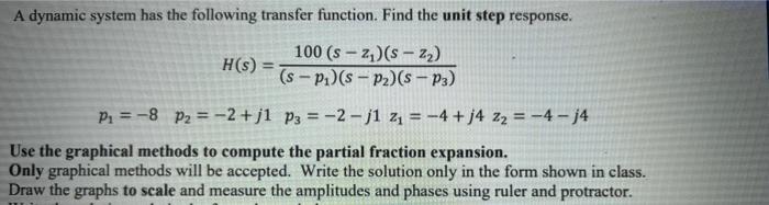 Solved A dynamic system has the following transfer function. | Chegg.com