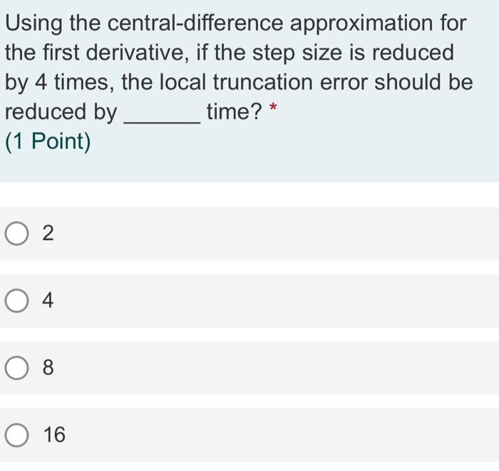 Solved Using the central-difference approximation for the | Chegg.com