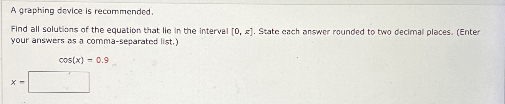 Solved A graphing device is recommended.Find all solutions | Chegg.com