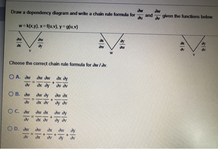 Solved dw dw Draw a dependency diagram and write a chain | Chegg.com