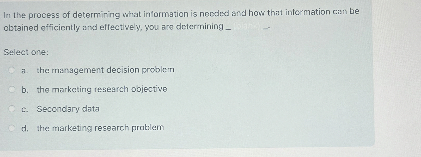 Solved In the process of determining what information is | Chegg.com