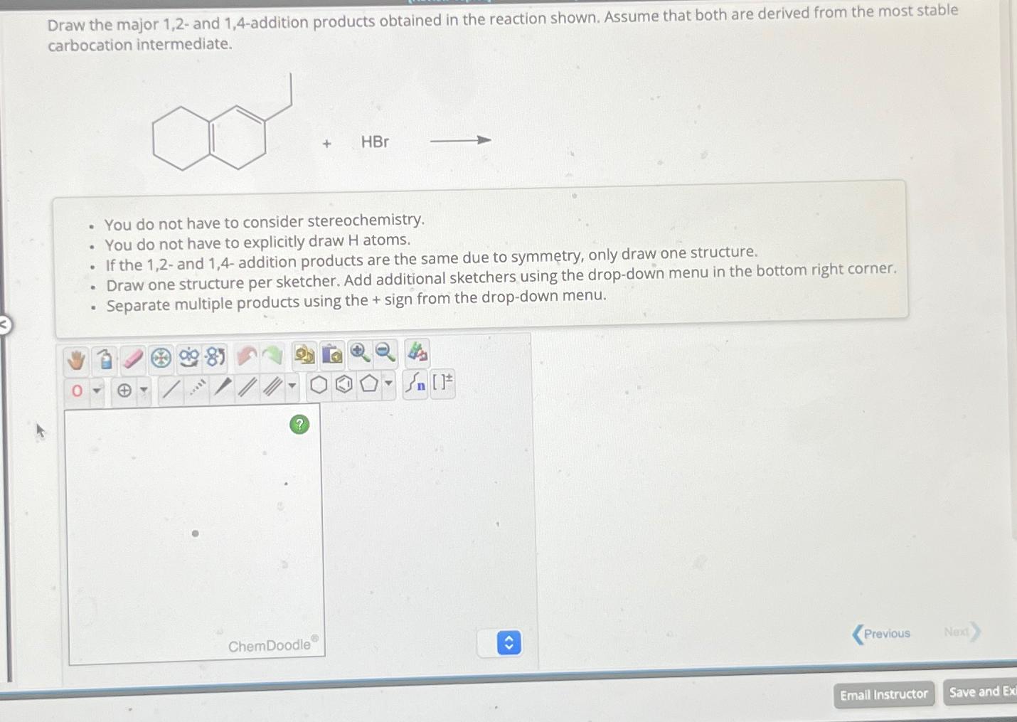 Solved Draw the major 1,2- ﻿and 1,4-addition products | Chegg.com