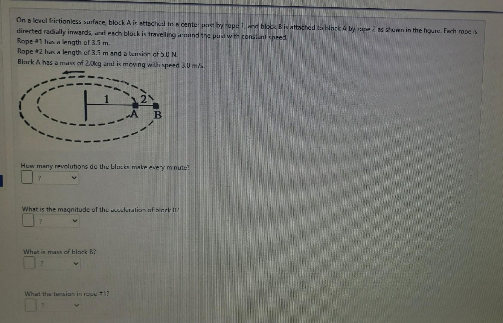 Solved On a level frictionless surface, block A ﻿is attached | Chegg.com