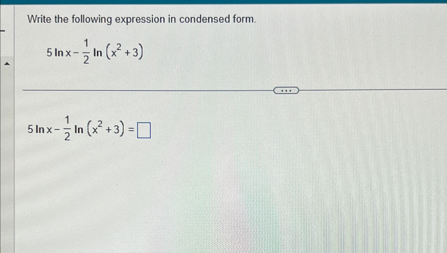 Solved Write the following expression in condensed | Chegg.com
