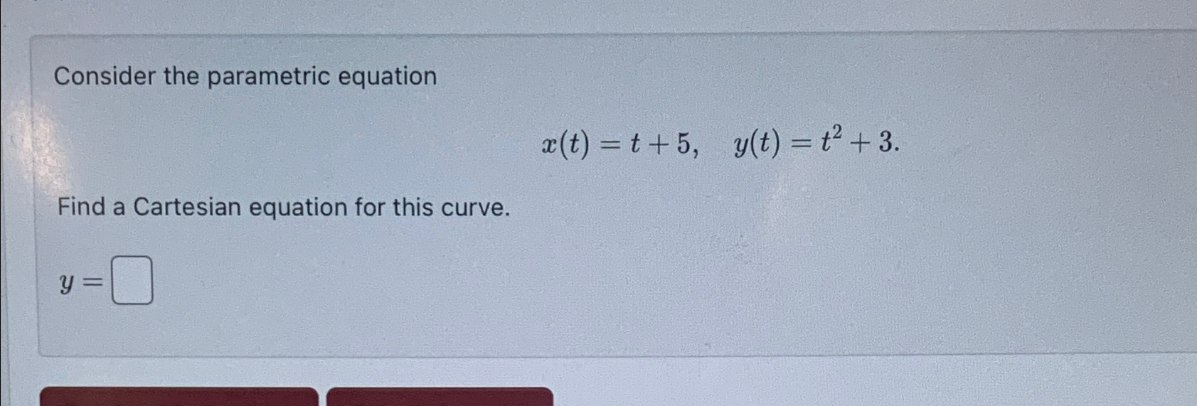 Solved Consider The Parametric
