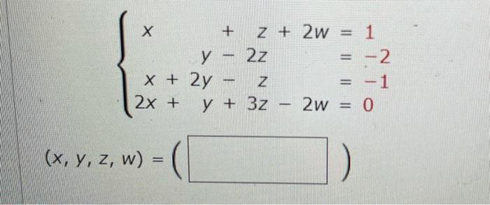 Solved Find the complete solution of the linear system, or | Chegg.com
