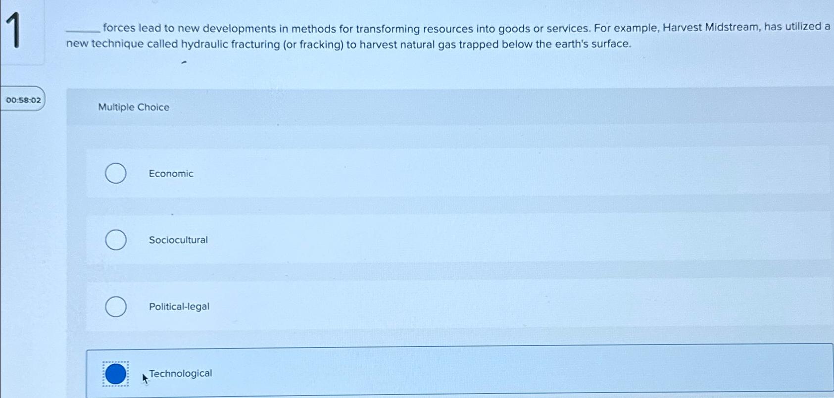 Solved 1forces lead to new developments in methods for | Chegg.com