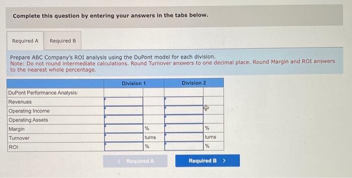 Solved Mini-Exercise 15-8 (Algo) Investment center | Chegg.com