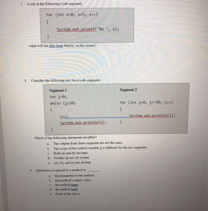 Solved On the following pages there are 11 questions for | Chegg.com