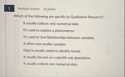 Solved Multiple Answer 10 ﻿pointsWhich of the following are | Chegg.com