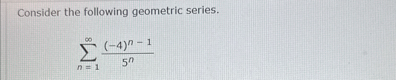 Solved Consider the following geometric | Chegg.com