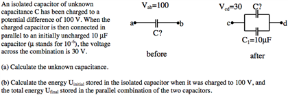 Solved An isolated capacitor of unknown capacitance C has | Chegg.com
