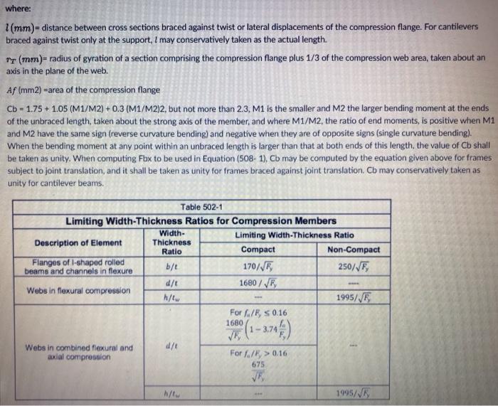 Solved ALLOWABLE BENDING STRESSES NSCP PROVISIONS: 506.2 | Chegg.com