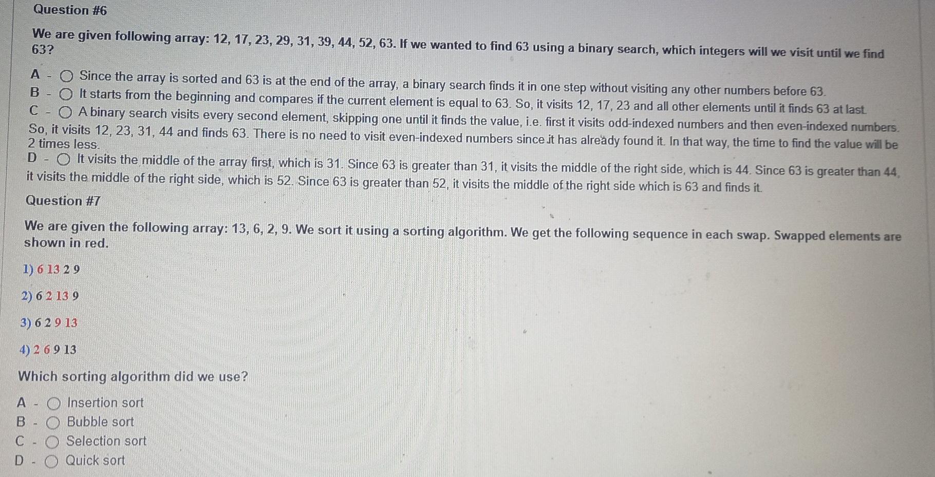 Solved Question #1 Insert these integers into a binary tree: | Chegg.com