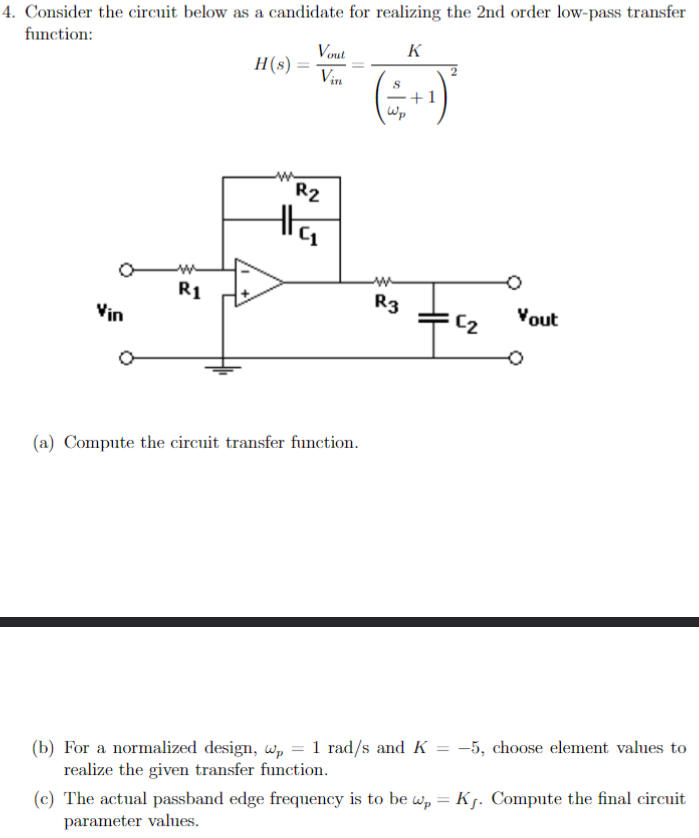 Solved Consider the circuit below as a candidate for | Chegg.com