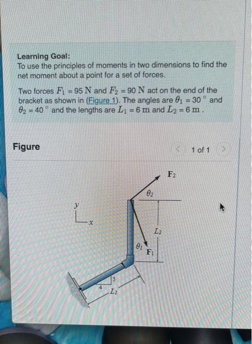 Solved Learning Goal: To use the principles of moments in | Chegg.com
