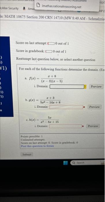 Solved Score on last attempt: 0 out of 1 Score in gradebook: | Chegg.com