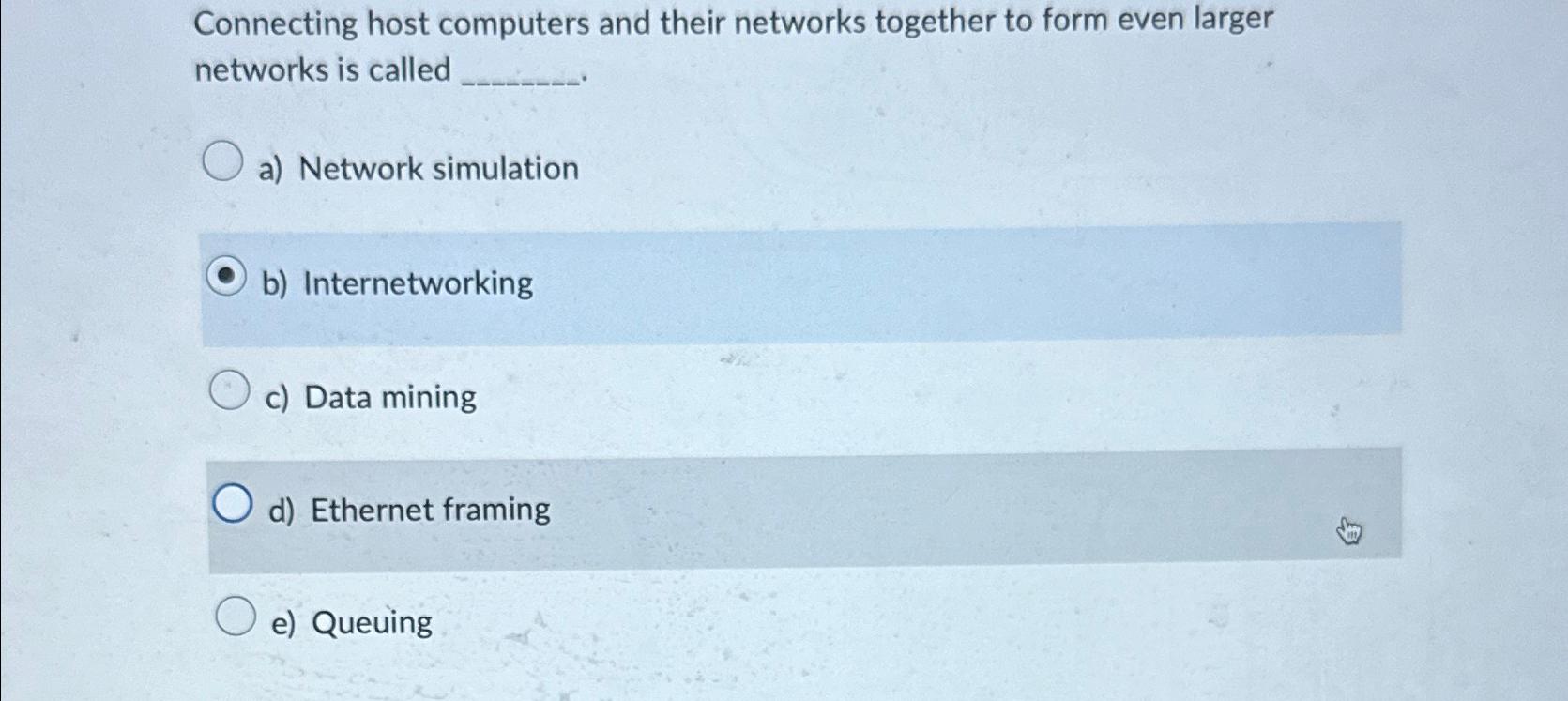 Solved Connecting host computers and their networks together | Chegg.com