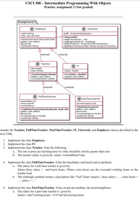 Solved CSCI 300 - Intermediate Programming With Objects | Chegg.com